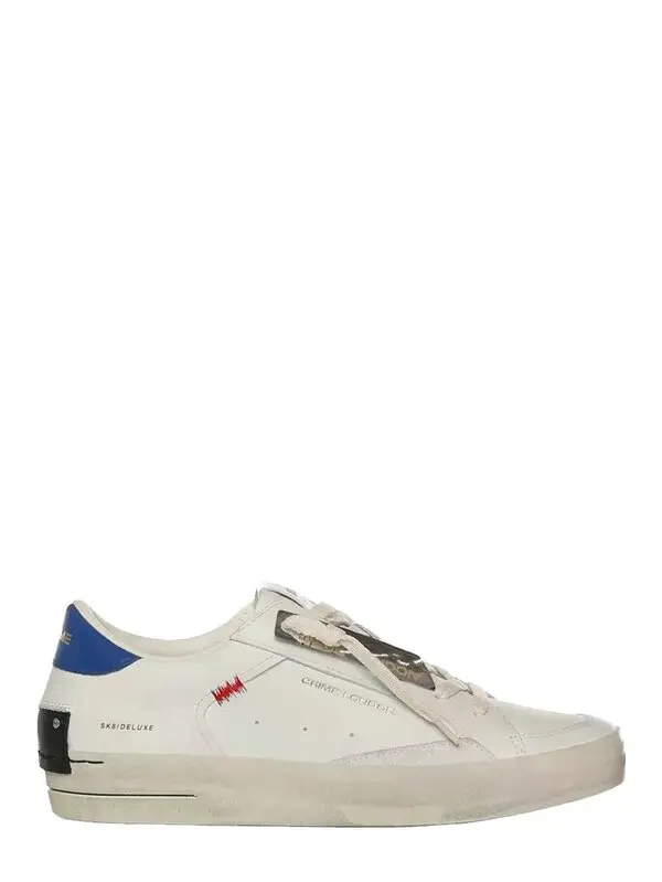 CRIME LONDON Sk8 Deluxe Leather Sneakers - Neutrals