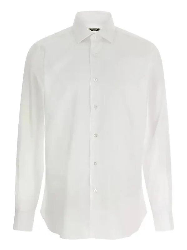 BARBA NAPOLI Cotton Buttoned Shirt - White
