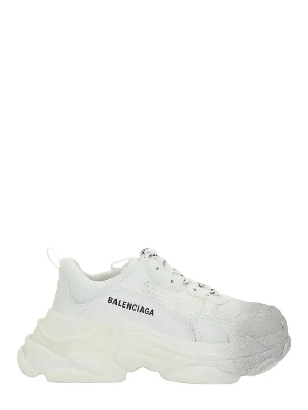 Balenciaga Triple S Glitter Sneakers - White