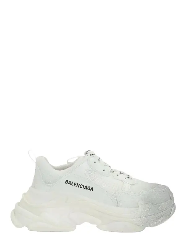 Balenciaga Triple S Glitter Sneakers - White