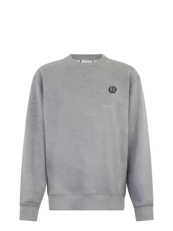 Philipp Plein Logo Patch Sweatshirt - Grey