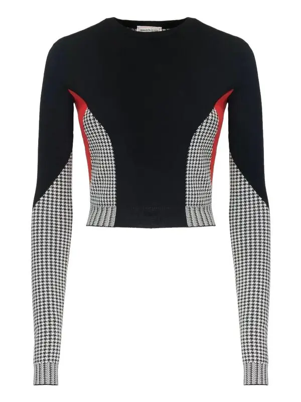 Alexander McQueen Crew-neck Long-sleeve Sweater - Black
