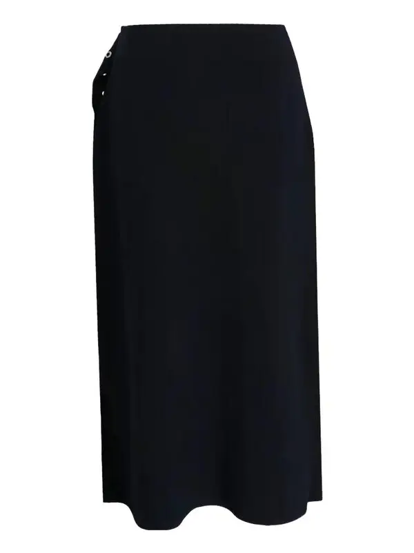 BOSS Midi Skirt With Buckle Detail - Blue
