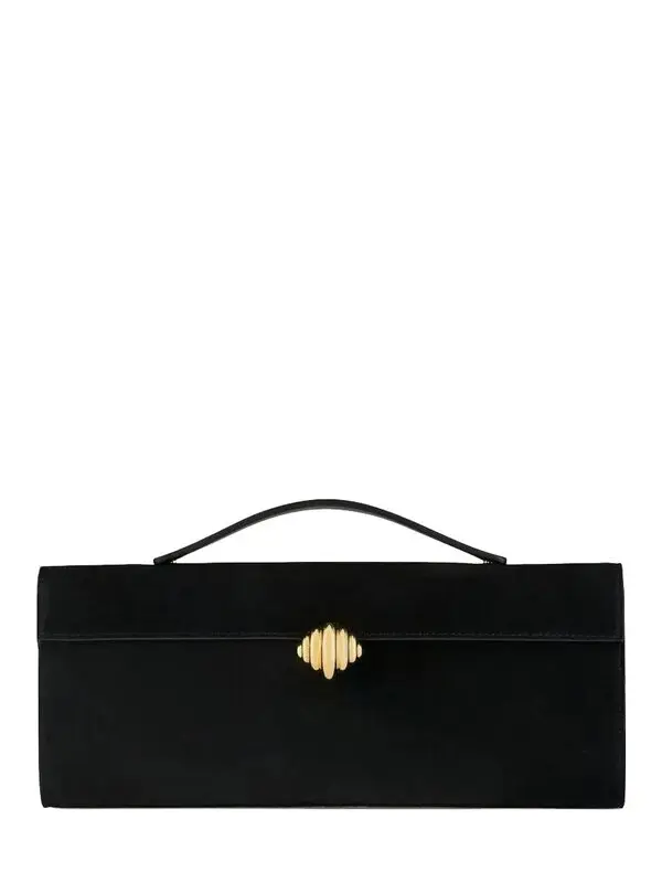AQUAZZURA Embellished Clutch - Black