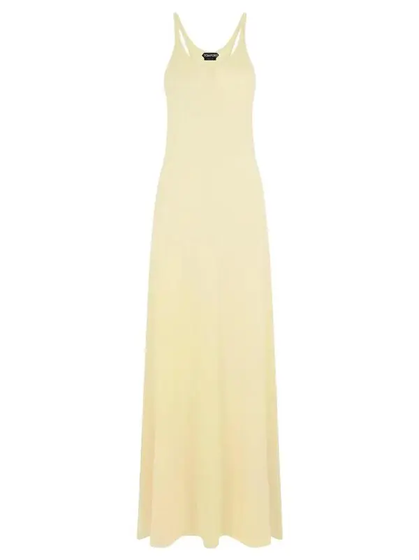 TOM FORD Virgin Wool Maxi Dress - Yellow