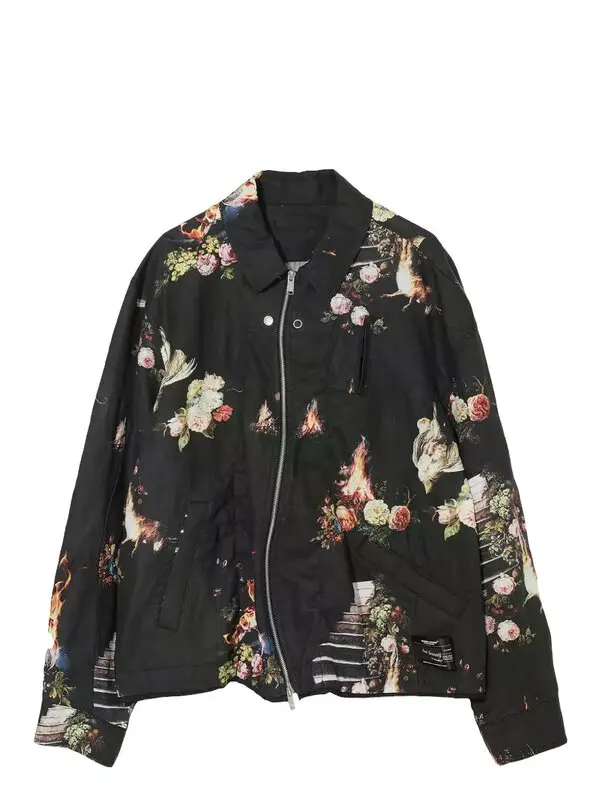 UNDERCOVERISM Floral-print Blouson - Black