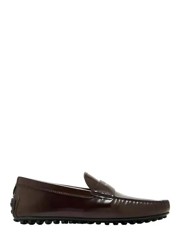 TOD'S Pebble Penny Loafers - Brown