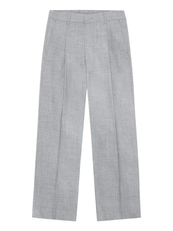 Nn07 Kay Pleated Trousers - Grey