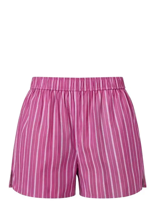 REFORMATION Miles Striped Shorts - Pink