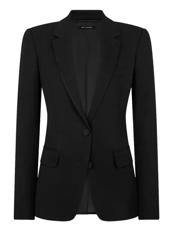 TOM FORD Button Blazer - Black