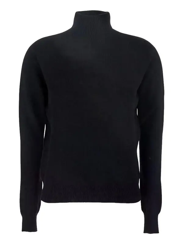 SOLOCASCMIR Roll-neck Sweater - Black