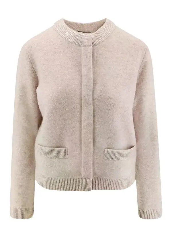 Vince Front-pocket Cardigan - Neutrals