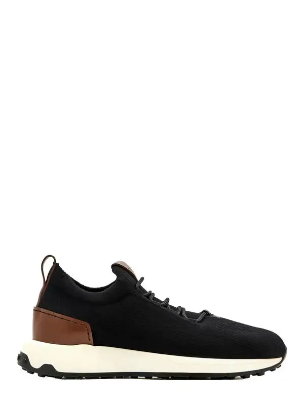 TOD'S Lace-up Knit Sneakers - Black