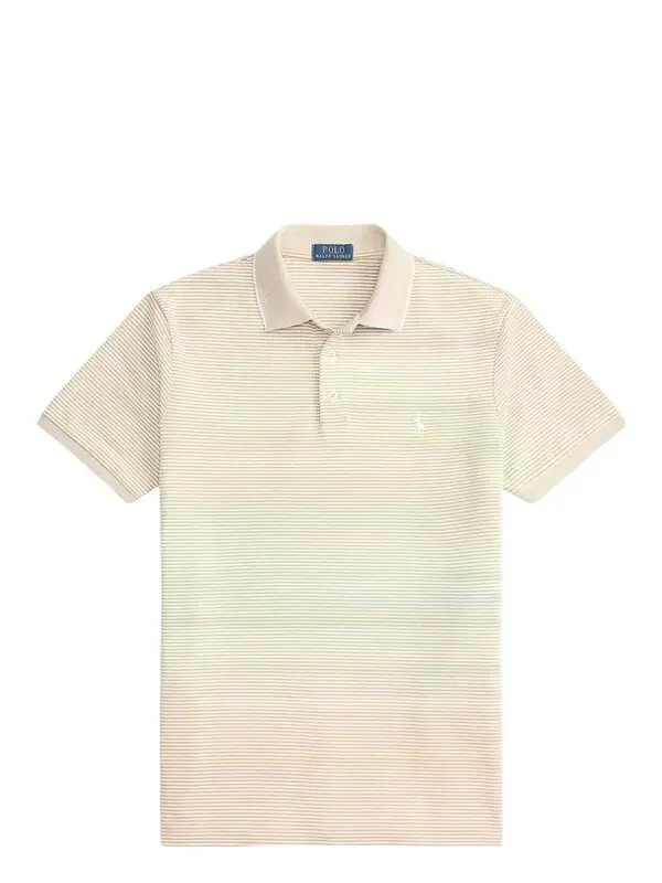 Polo Ralph Lauren Striped-pattern Short-sleeved Polo Shirt - Neutrals