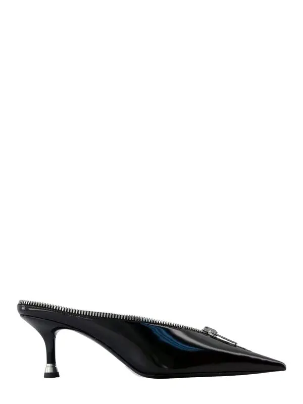 Alexander Wang Akila Pointed-toe Zip Mules - Black
