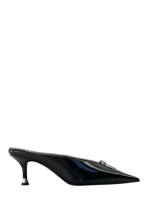 Alexander Wang Akila Pointed-toe Zip Mules - Black