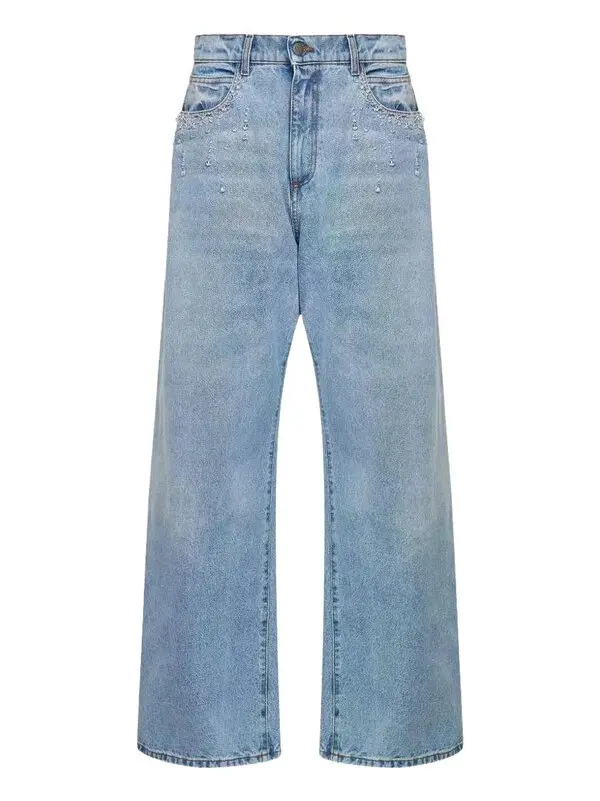 Giuseppe Di Morabito Crystal-appliqué Jeans - Blue