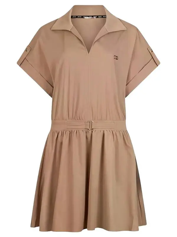 Liu Jo Collared Mini Dress - Neutrals