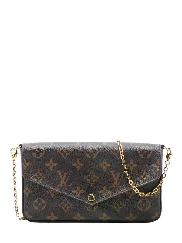 LOUIS VUITTON 2018 Monogram Pochette Felicie - Brown