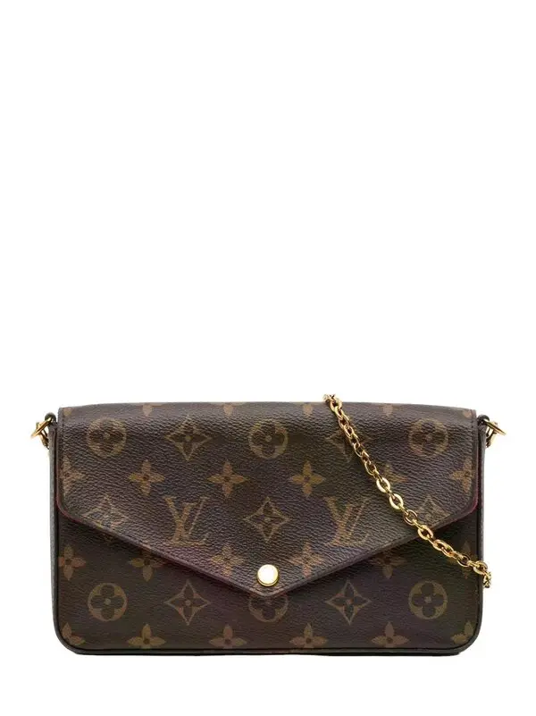 LOUIS VUITTON 2020 Monogram Pochette Felicie - Brown
