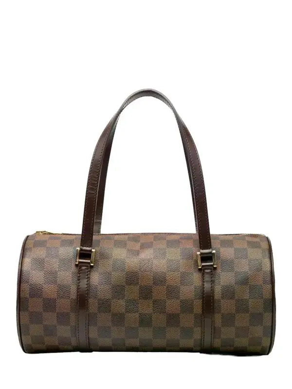 LOUIS VUITTON 2005 Damier Ebene Papillon 30 Handbag - Brown
