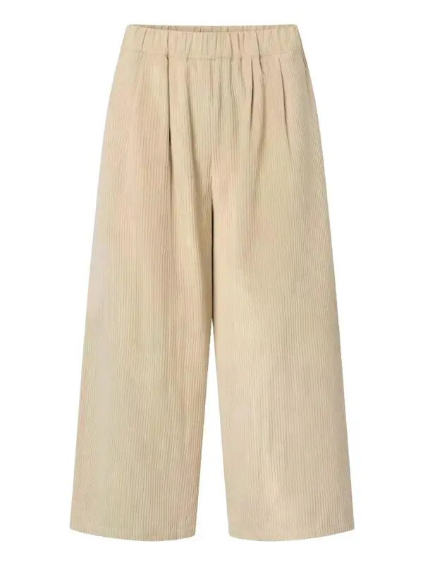 Black Crane Corduroy Trousers - Neutrals