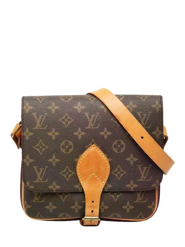 LOUIS VUITTON 1985 Monogram Cartouchiere Mm - Brown