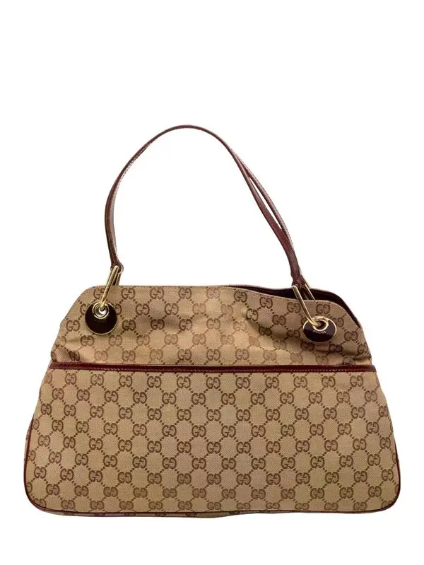 Gucci Gg Canvas Eclipse Shoulder Bag - Brown