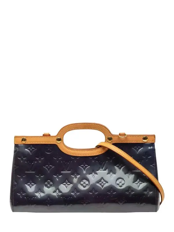 LOUIS VUITTON 2005 Monogram Vernis Roxbury Drive Satchel - Blue
