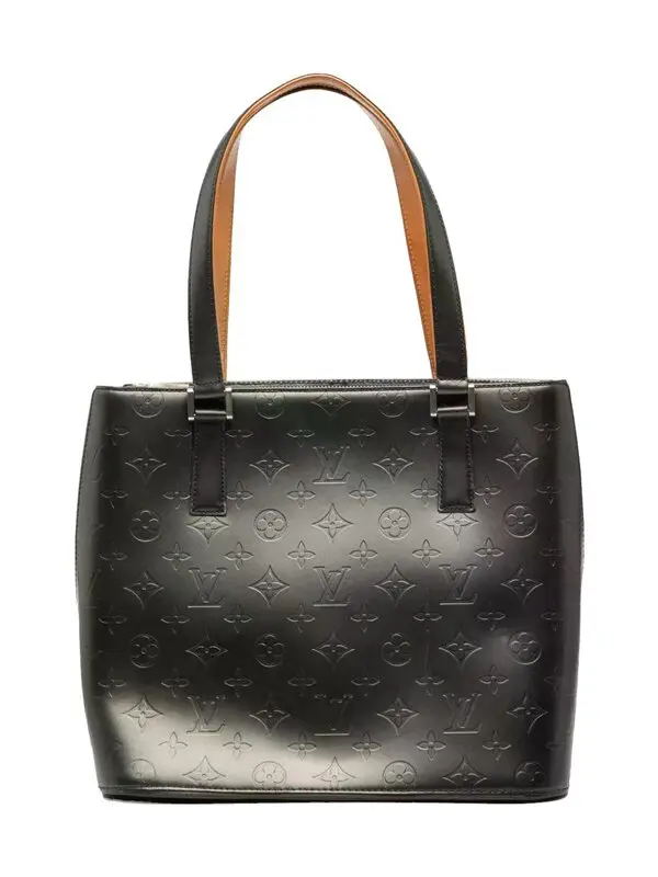 LOUIS VUITTON 2003 Monogram Mat Stockton Tote Bag - Grey