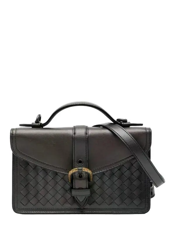 Bottega Veneta 2012-2026 Nappa Intrecciato Satchel - Brown