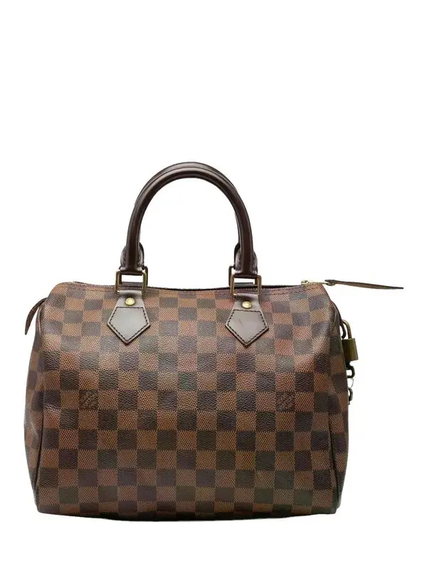 LOUIS VUITTON 2011 Damier Ebene Speedy 25 Boston Bag - Brown