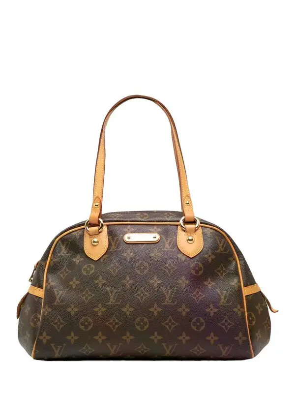 LOUIS VUITTON 2010 Monogram Montorgueil Pm Handbag - Brown
