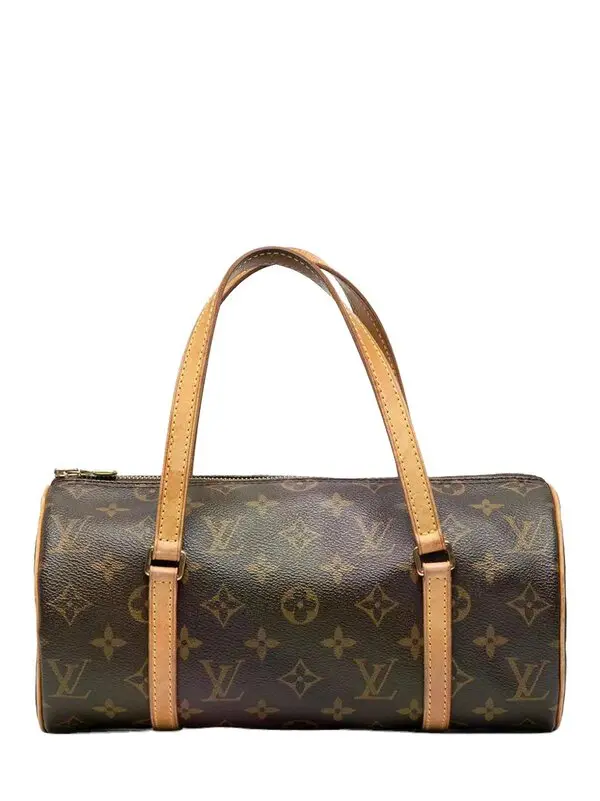 LOUIS VUITTON 2002 Monogram Papillon 28 Handbag - Brown