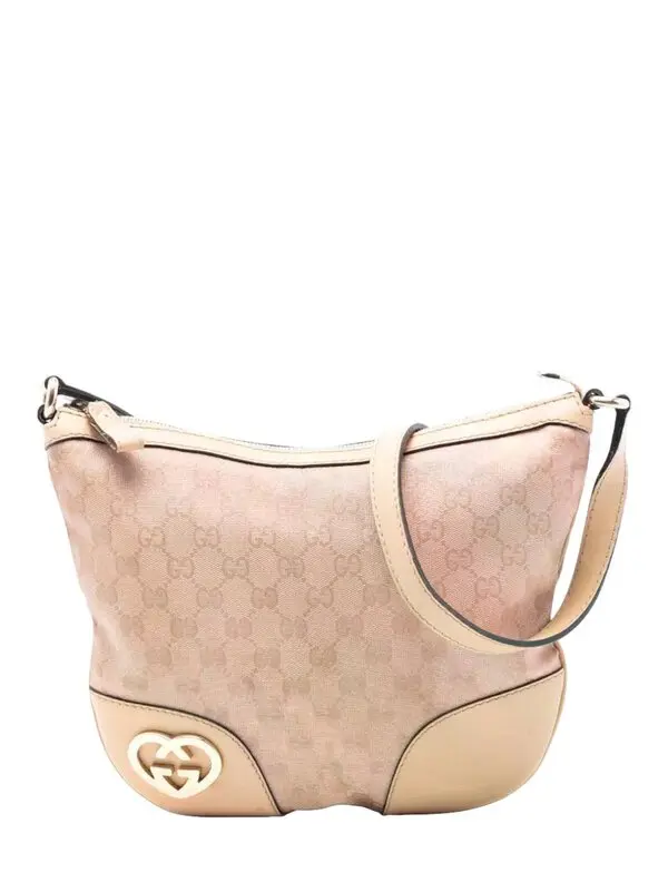 Gucci Gg Canvas Lovely Crossbody Bag - Pink