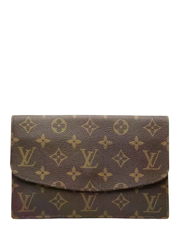 LOUIS VUITTON 1985 Monogram Pochette Rabat 20 Clutch - Brown