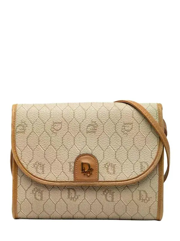Dior 20th Century Honeycomb Crossbody Bag - Brown