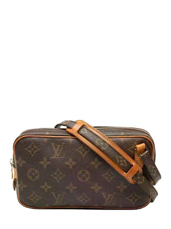 LOUIS VUITTON 1992 Monogram Pochette Marly Bandouliere - Brown