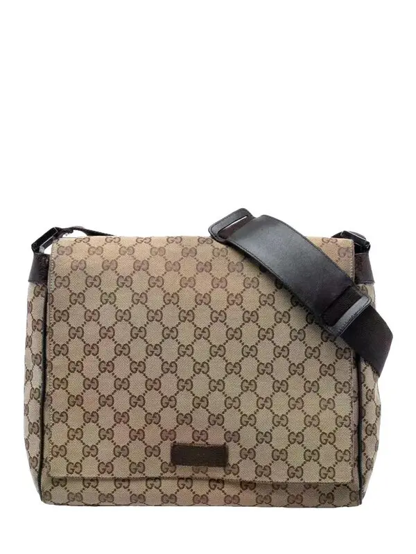 Gucci Gg Canvas Messenger Bag - Brown