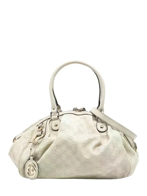 Gucci Sukey Satchel - White