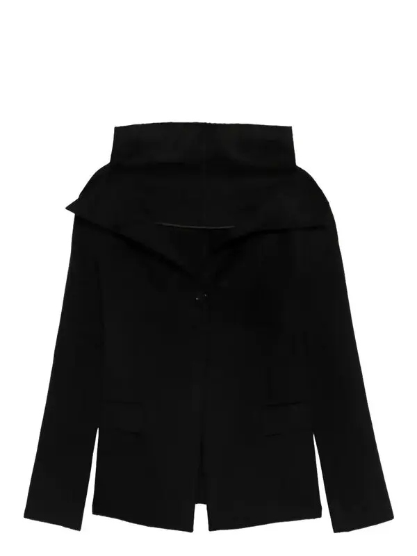 TOTEME Open Collar Jacket - Black