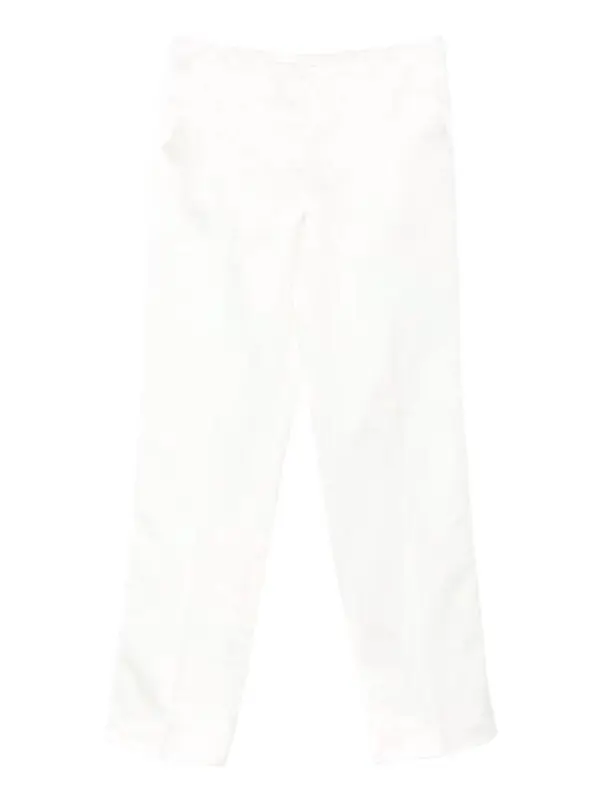 TOTEME Raw Hem Trousers - White