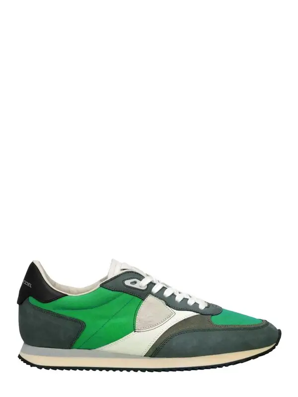 Philippe Model Panelled Low Top Sneakers - Green