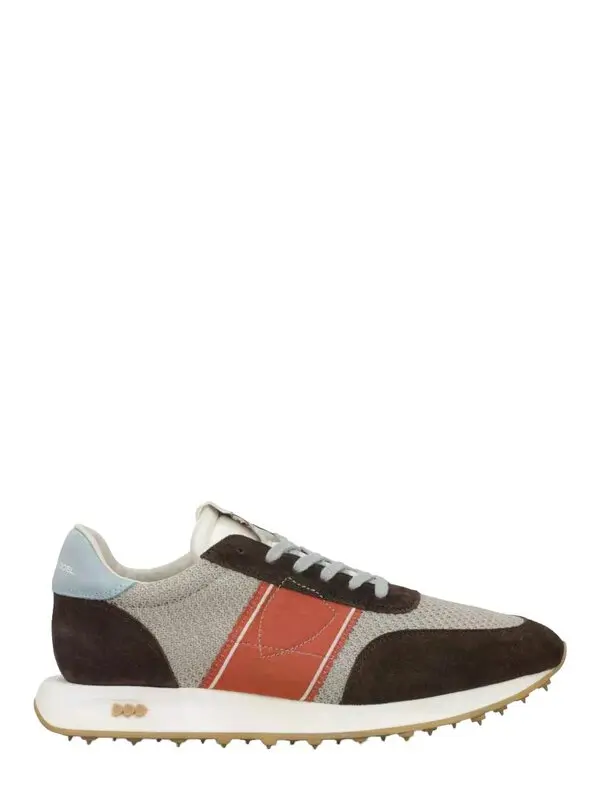 Philippe Model Tour Low Panelled Sneakers - Brown