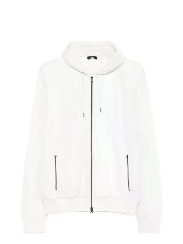 Herno Zip-up Hoodie - White