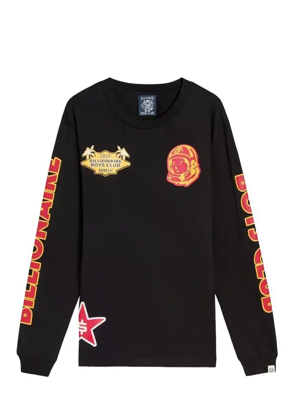 BILLIONAIRE BOYS CLUB Long-sleeve Graphic T-shirt - Black