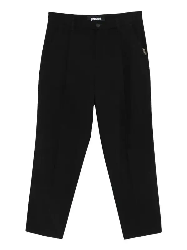Just Cavalli Logo Trousers - Black