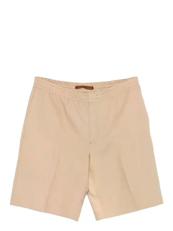 Zegna Tailored Regular Fit Shorts - Neutrals