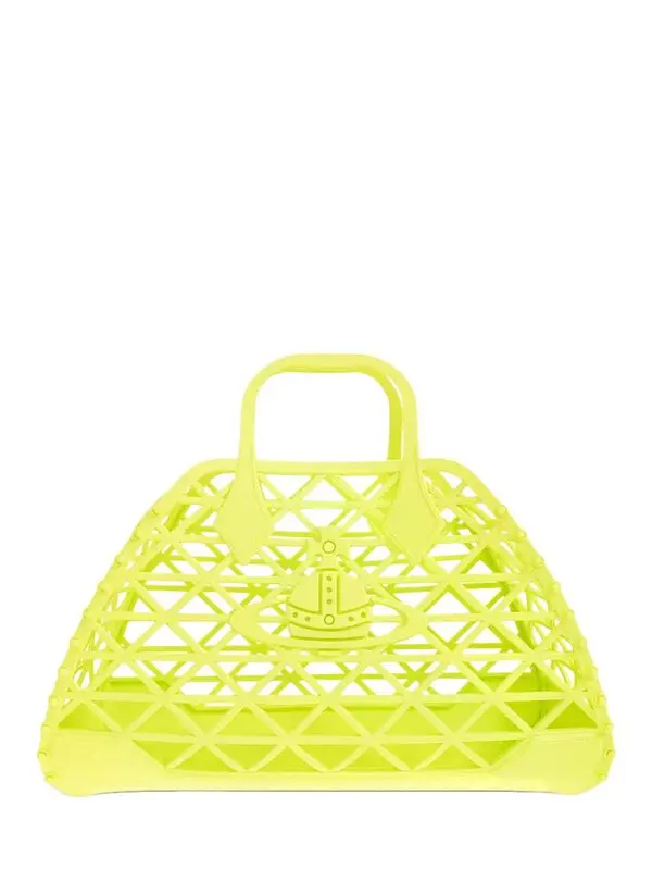 VIVIENNE WESTWOOD Orb-detail Lattice Tote Bag - Green