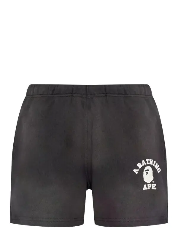 A BATHING APE Logo-detail Shorts - Grey